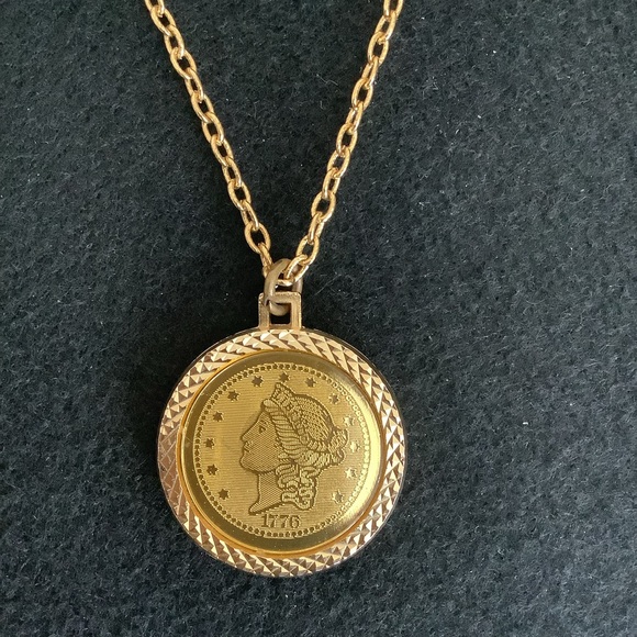 Jewelry | Vintage 1776 Bicentennial Coin Pendant Necklace | Poshmark